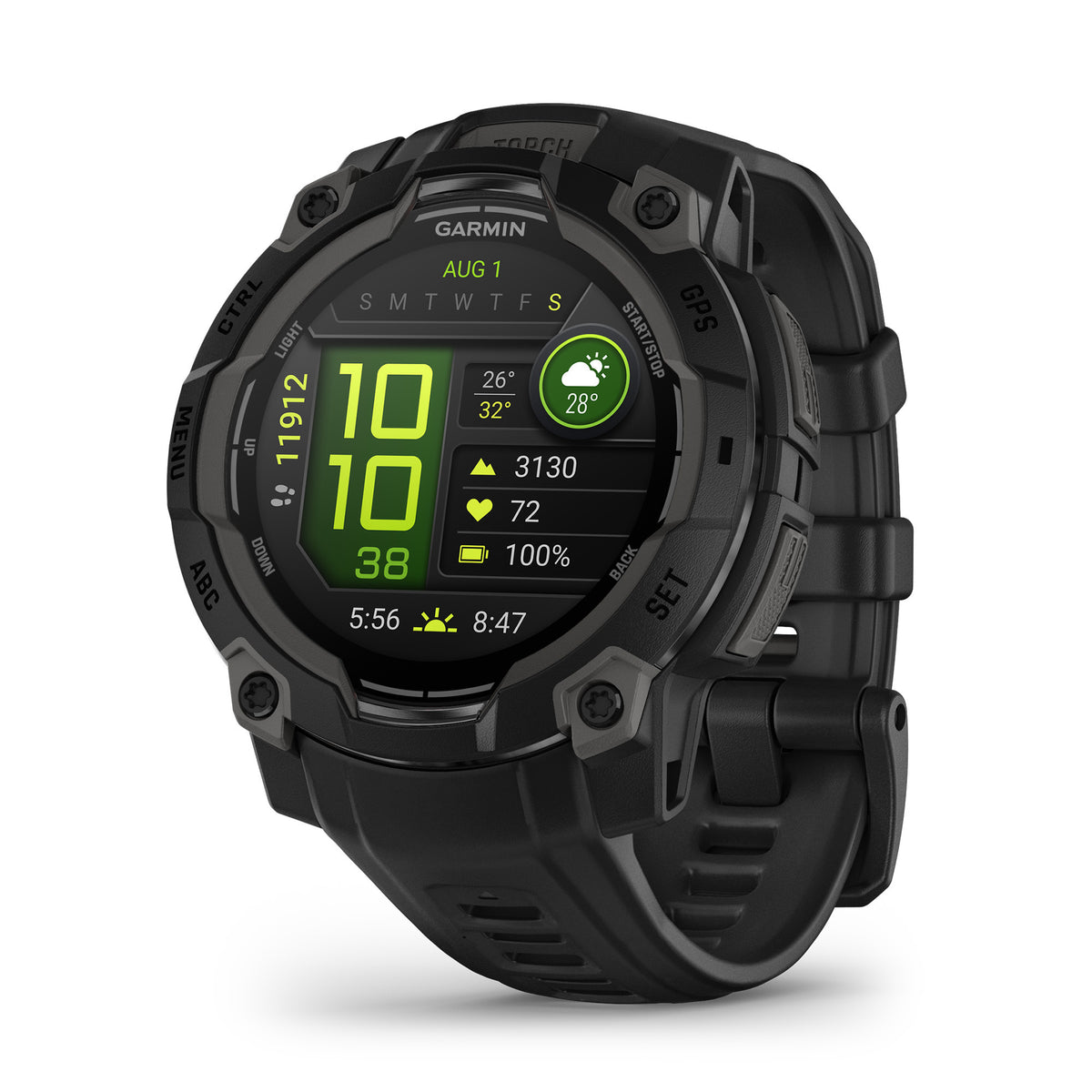 Garmin Instinct 3 - 45mm AMOLED GPS Smartwatch (Black) – Focus Camera